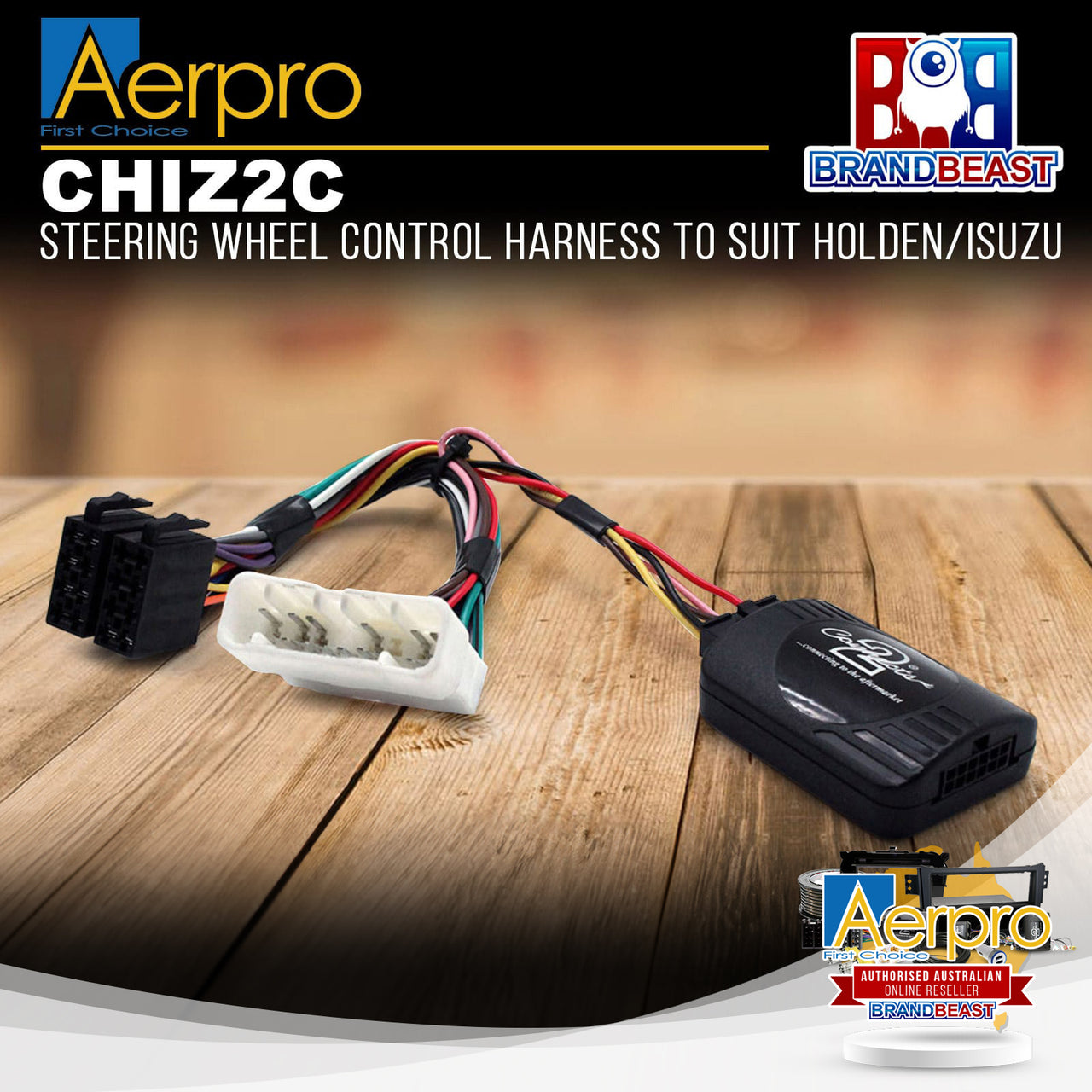 Aerpro CHIZ2C Steering Wheel Control Harness to Suit Holden/Isuzu ...
